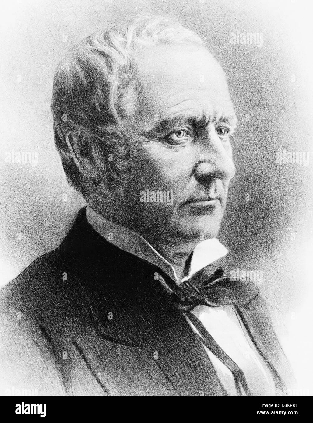 Vintage portrait of Thomas A Hendricks Stock Photo - Alamy