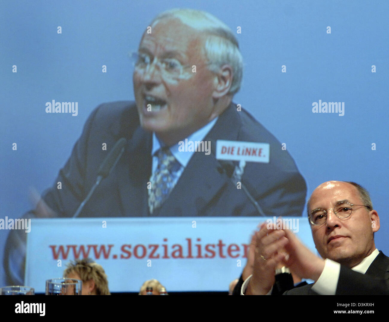 (dpa) - Top candidate of the German Left-wing Party (Linkspartei ...