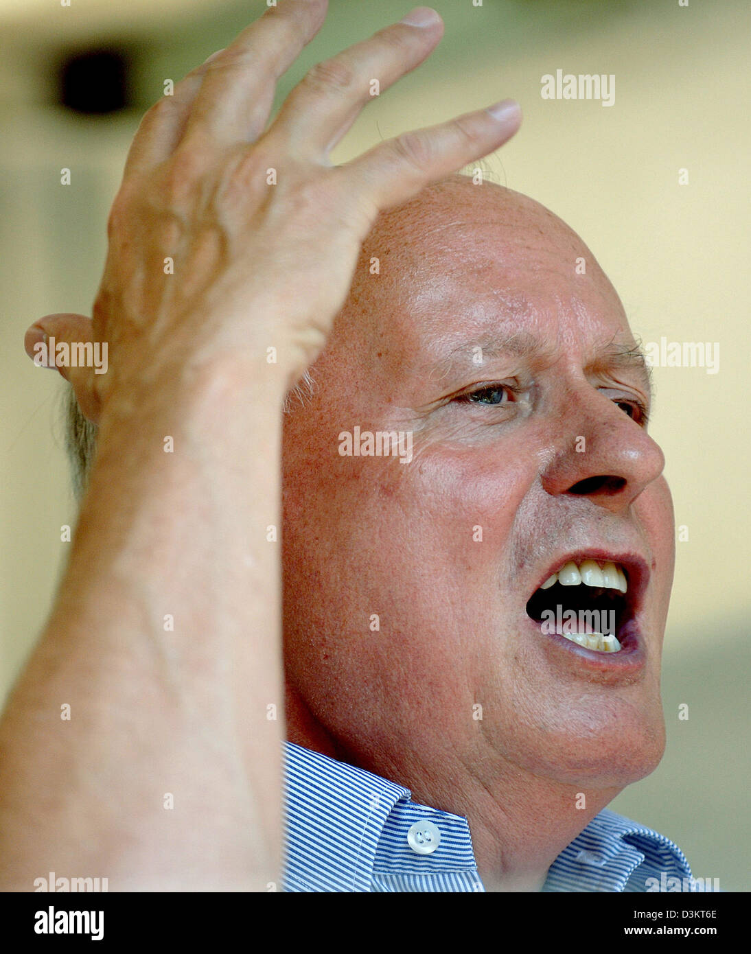 (dpa) - Top candidate of the German Left-wing Party (Linkspartei) Oskar ...