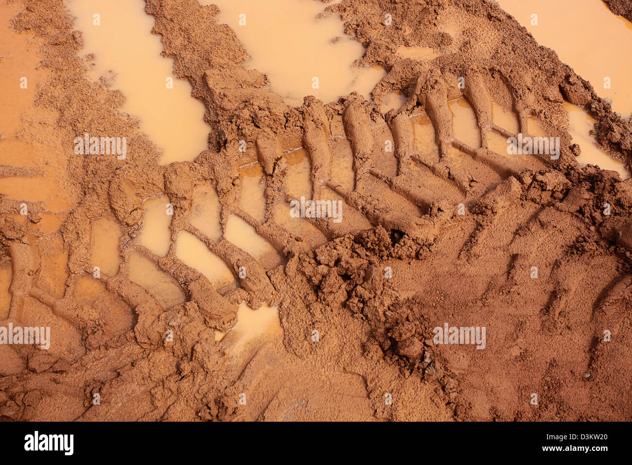 Tire tracks in mud hi-res stock photography and images - Alamy