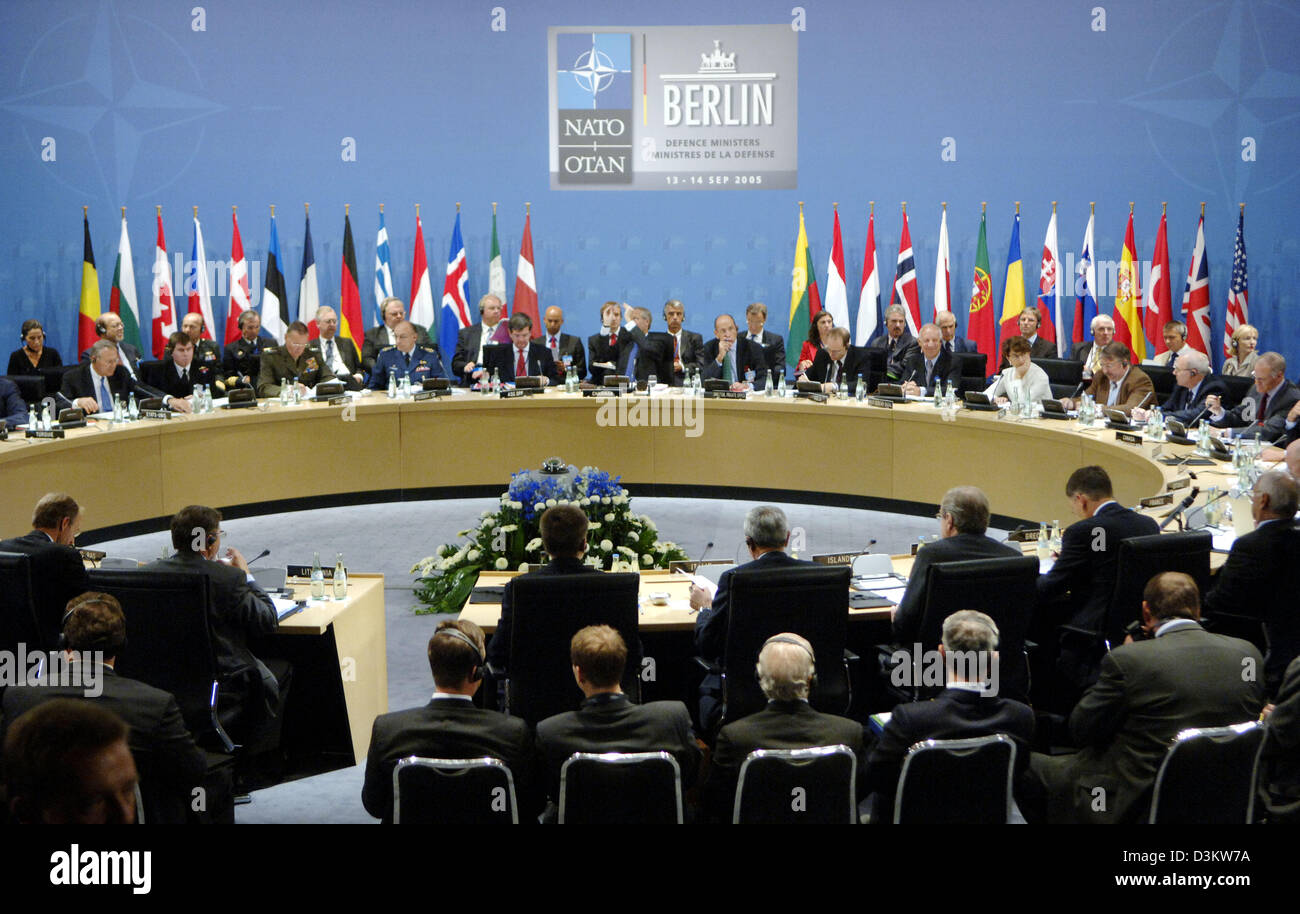 Politics pol defence nato conference table flags politician germany hi ...