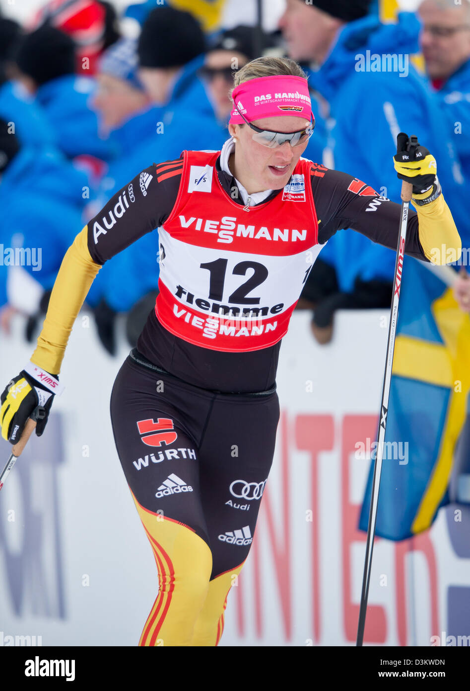 Denise Herrmann from Germany in action during the Cross Country women's ...