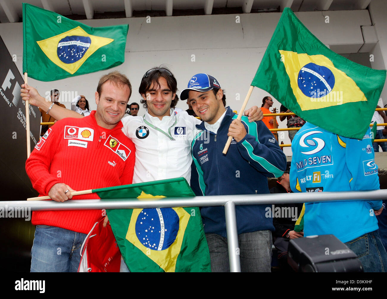 Brazilian grand prix flags hi-res stock photography and images - Alamy
