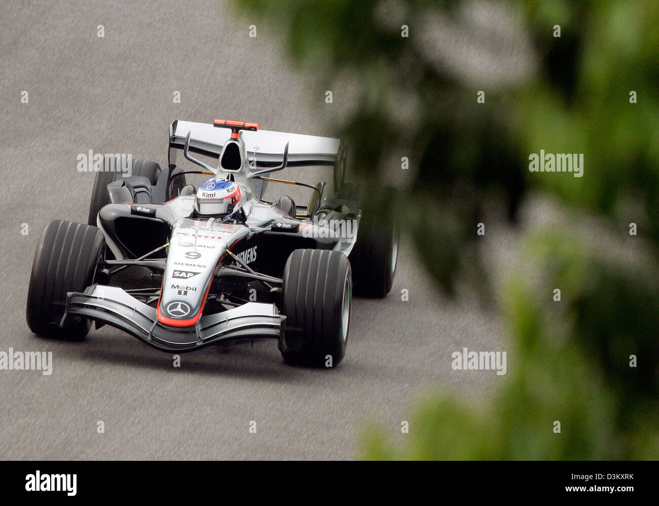 (dpa) - The picture shows Finnish Kimi Raikkonen of McLaren Mercedes ...