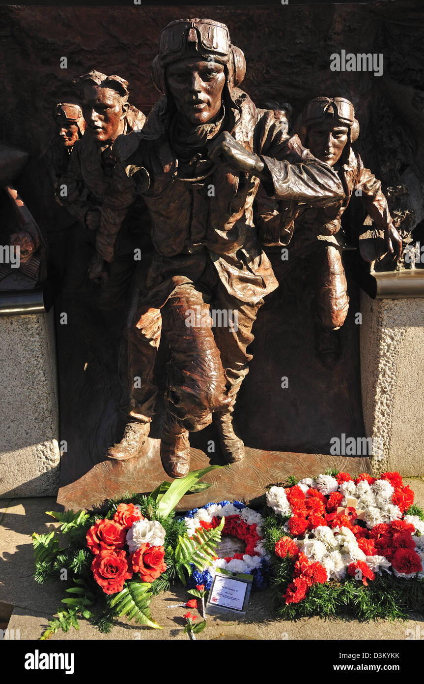 London, England, UK. Battle of Britain memorial (2005: Paul Day ...