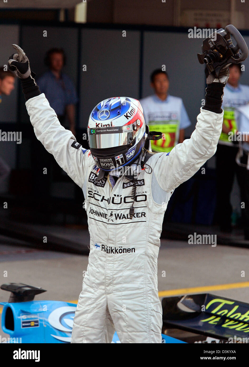 (dpa) - Finnish Formula One driver Kimi Raikkonen of McLaren Mercedes ...