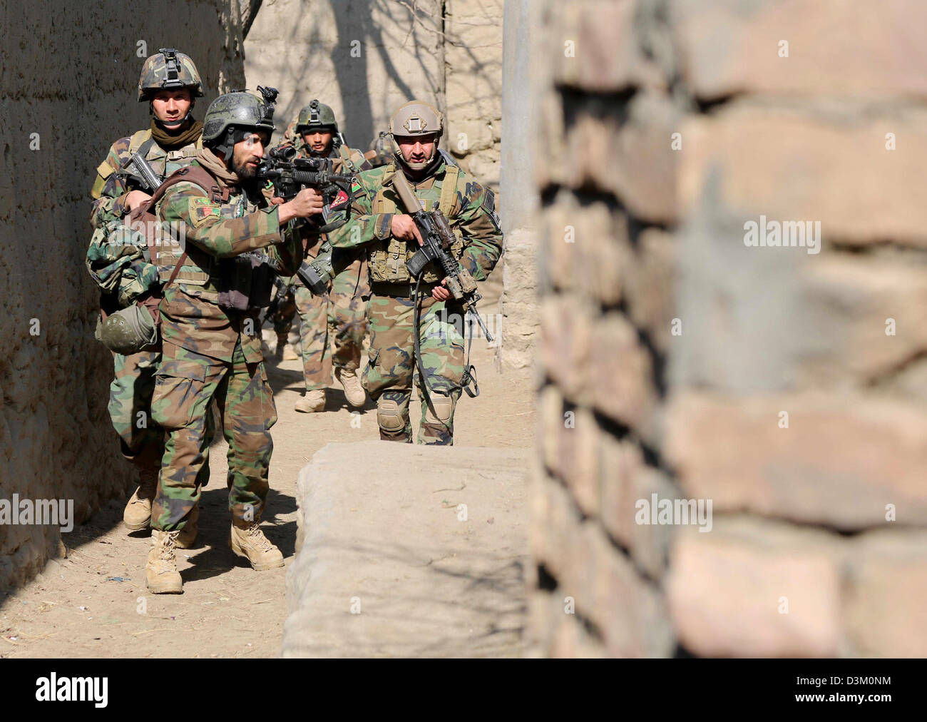 Afghan National Army commandos with the 6th Special Operations Kandak ...