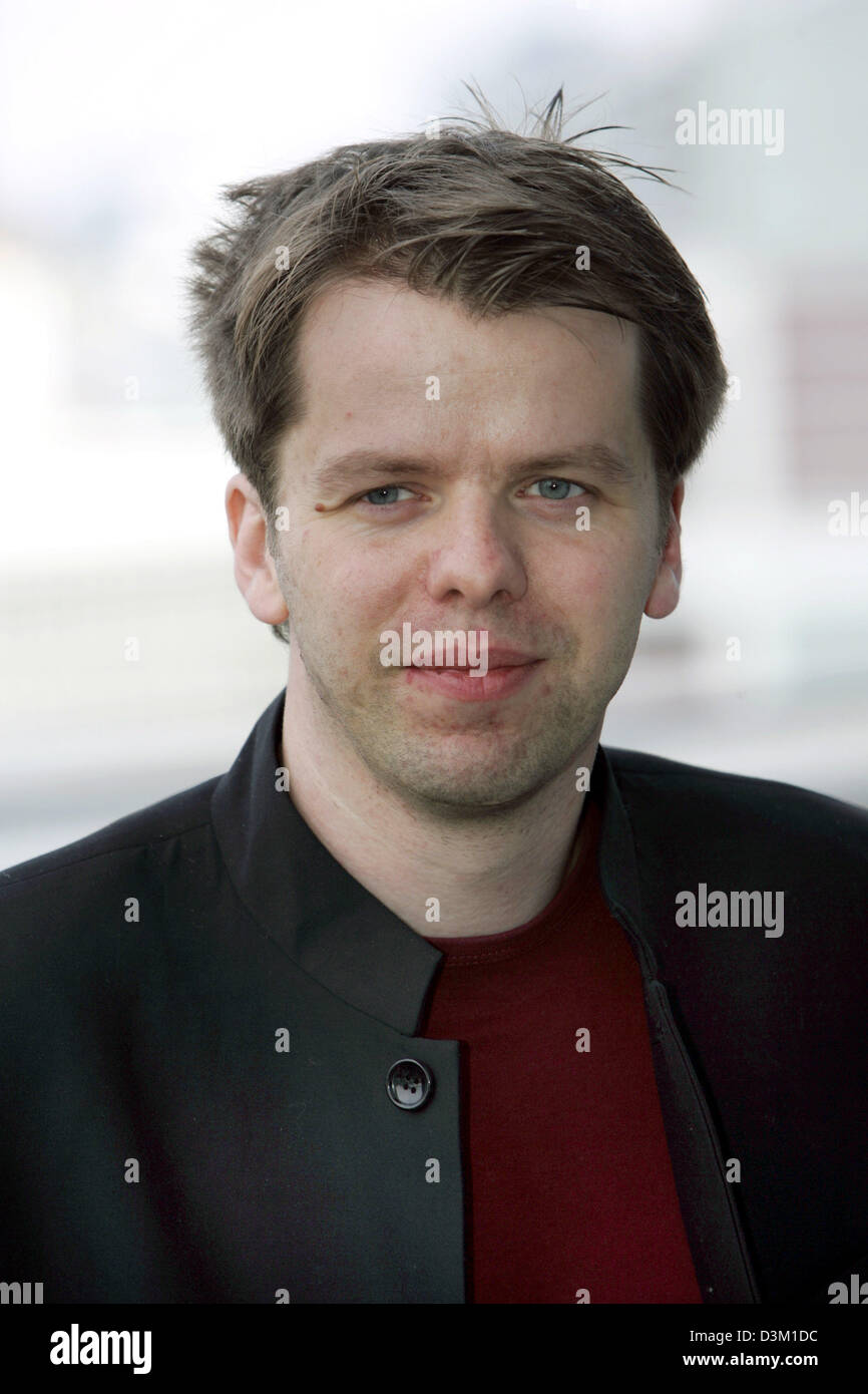 (dpa) - German author George Lindt pictured at the Frankfurt Book Fair ...