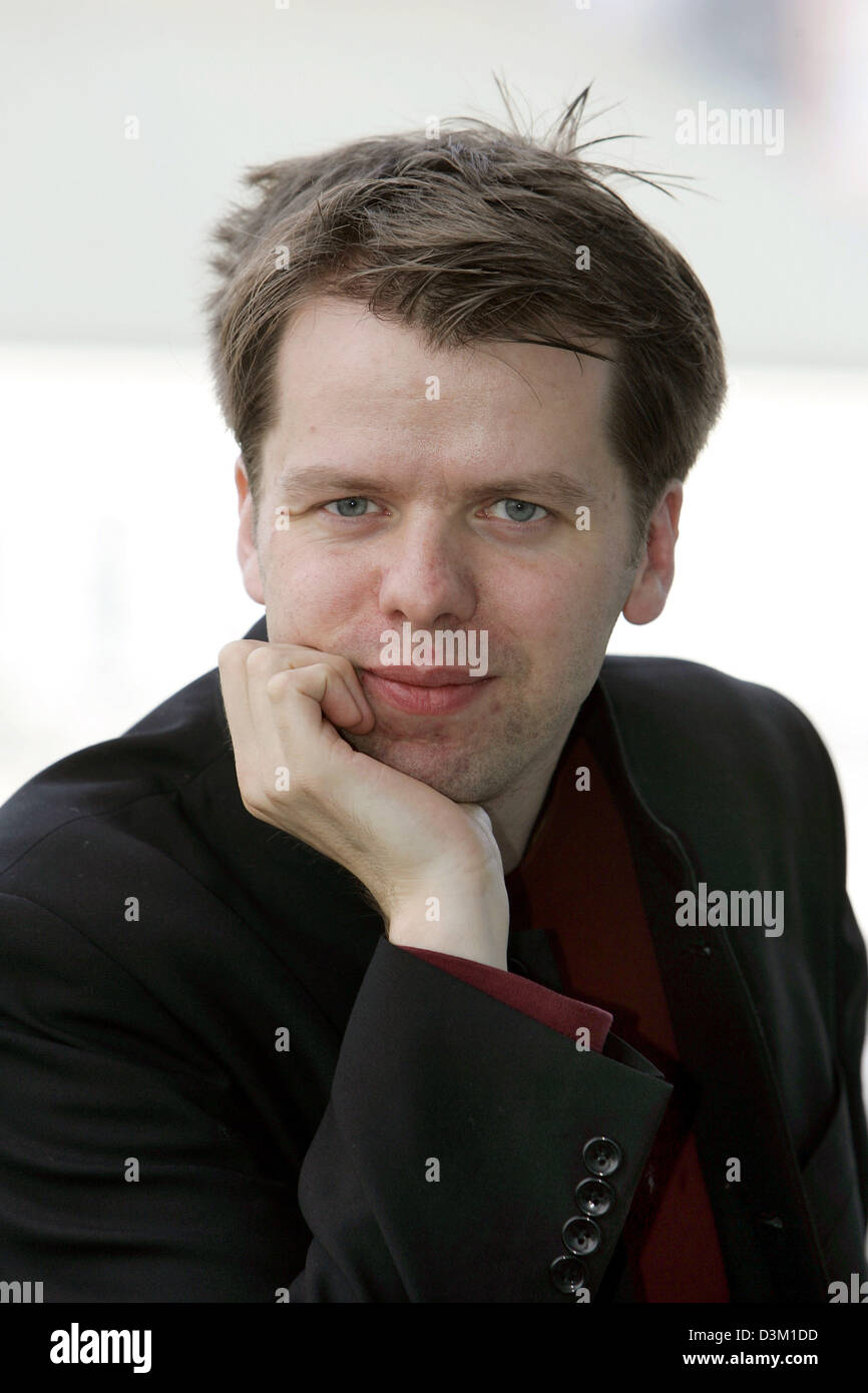 (dpa) - German author George Lindt pictured at the Frankfurt Book Fair ...
