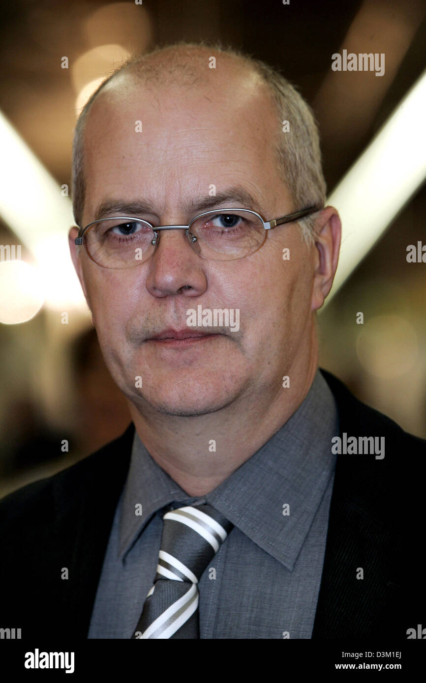 (dpa) - German author Thomas Ruhl pictured at the Frankfurt Book Fair ...