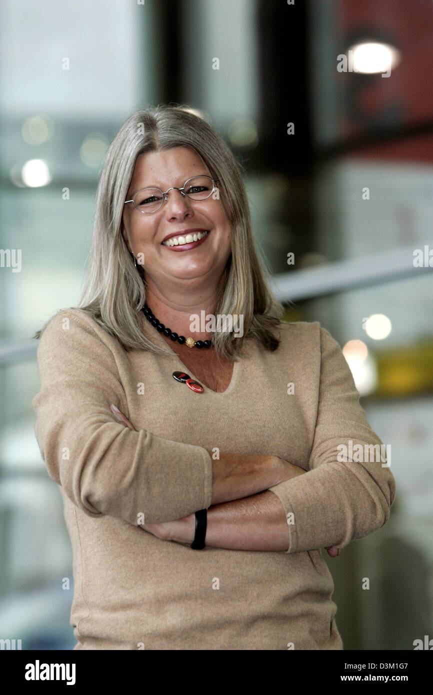 (dpa) - German author Andrea Schacht pictured at the international book ...