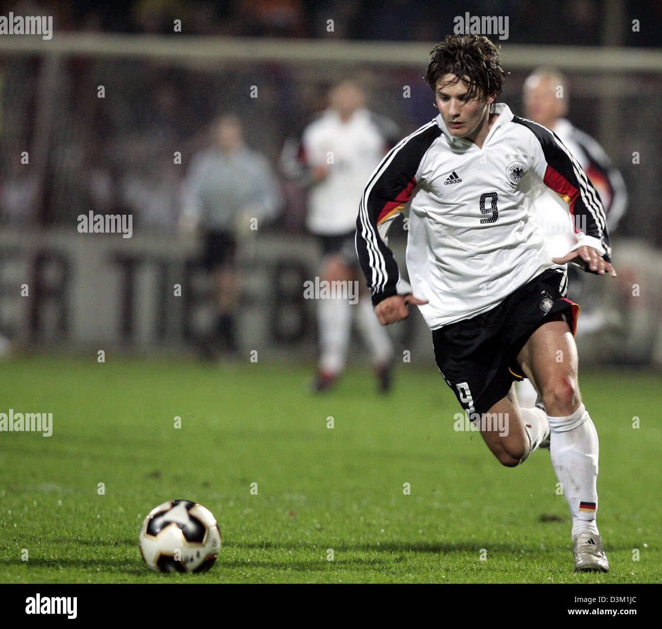 (dpa) - German forward Daniel Halfar controls the ball in the ...