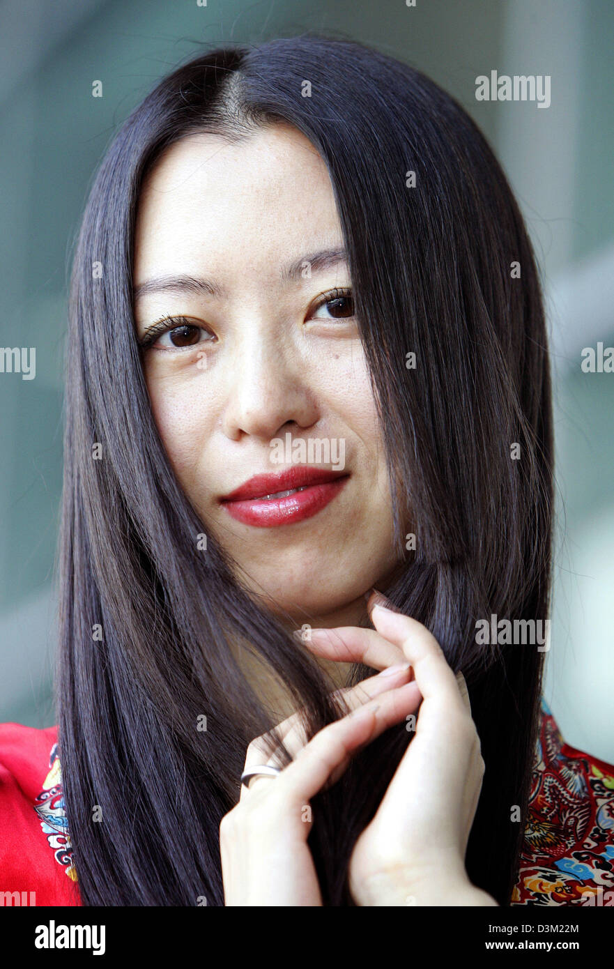 (dpa) - Chinese author Wei Hui pictured at the Frankfurt Book Fair in ...