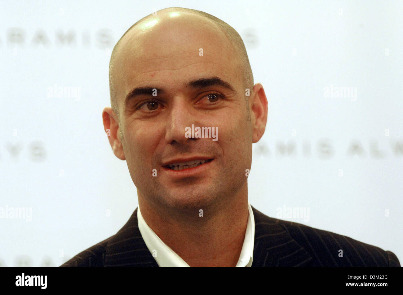 (dpa) - The picture shows American tennis star Andre Agassi during a ...