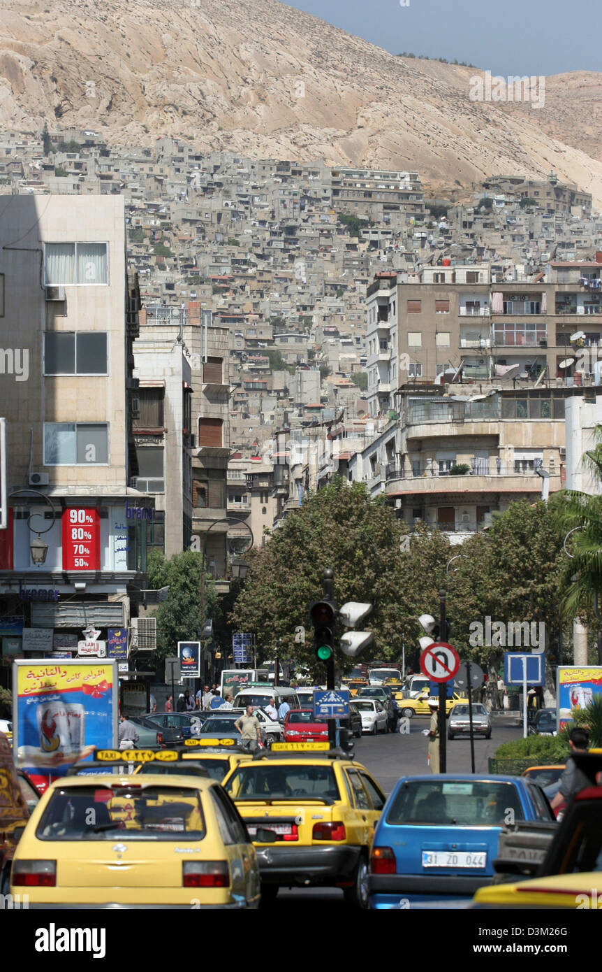 (dpa) - Street scene in the Salihiya suburb in Damascus, Syria, 7 ...