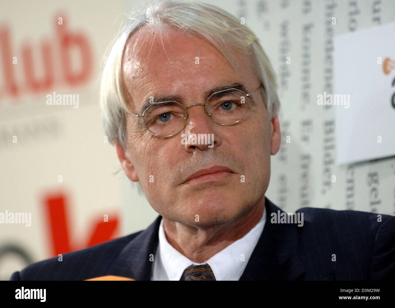 (dpa) - German journalist and author Ulrich Greiner pictured at the ...