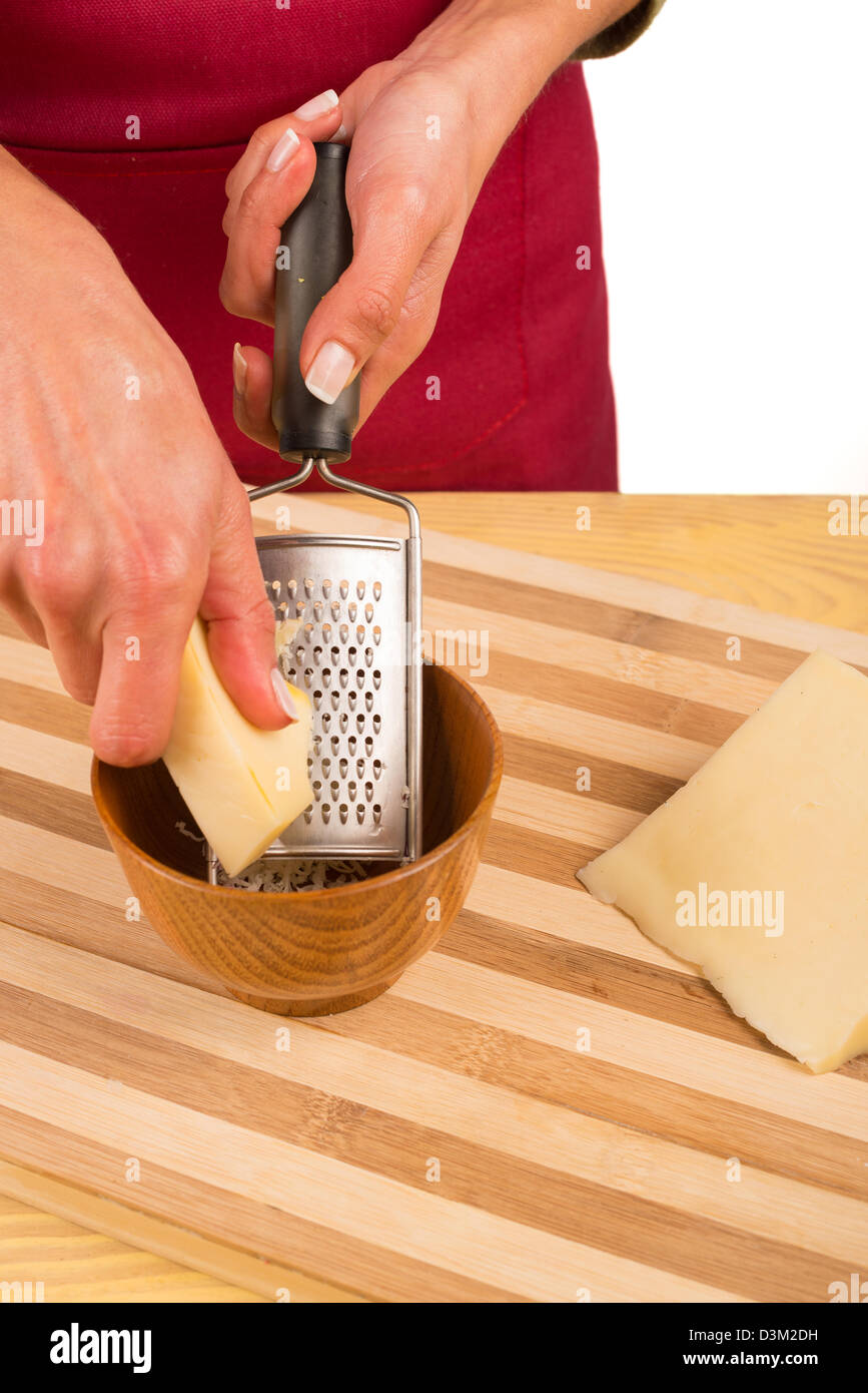 Grating cheese grater hands hi-res stock photography and images - Alamy