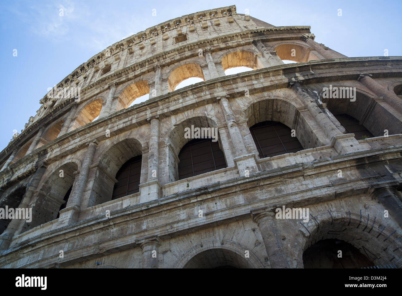 External wall of the Colosseum in Rome Stock Photo - Alamy