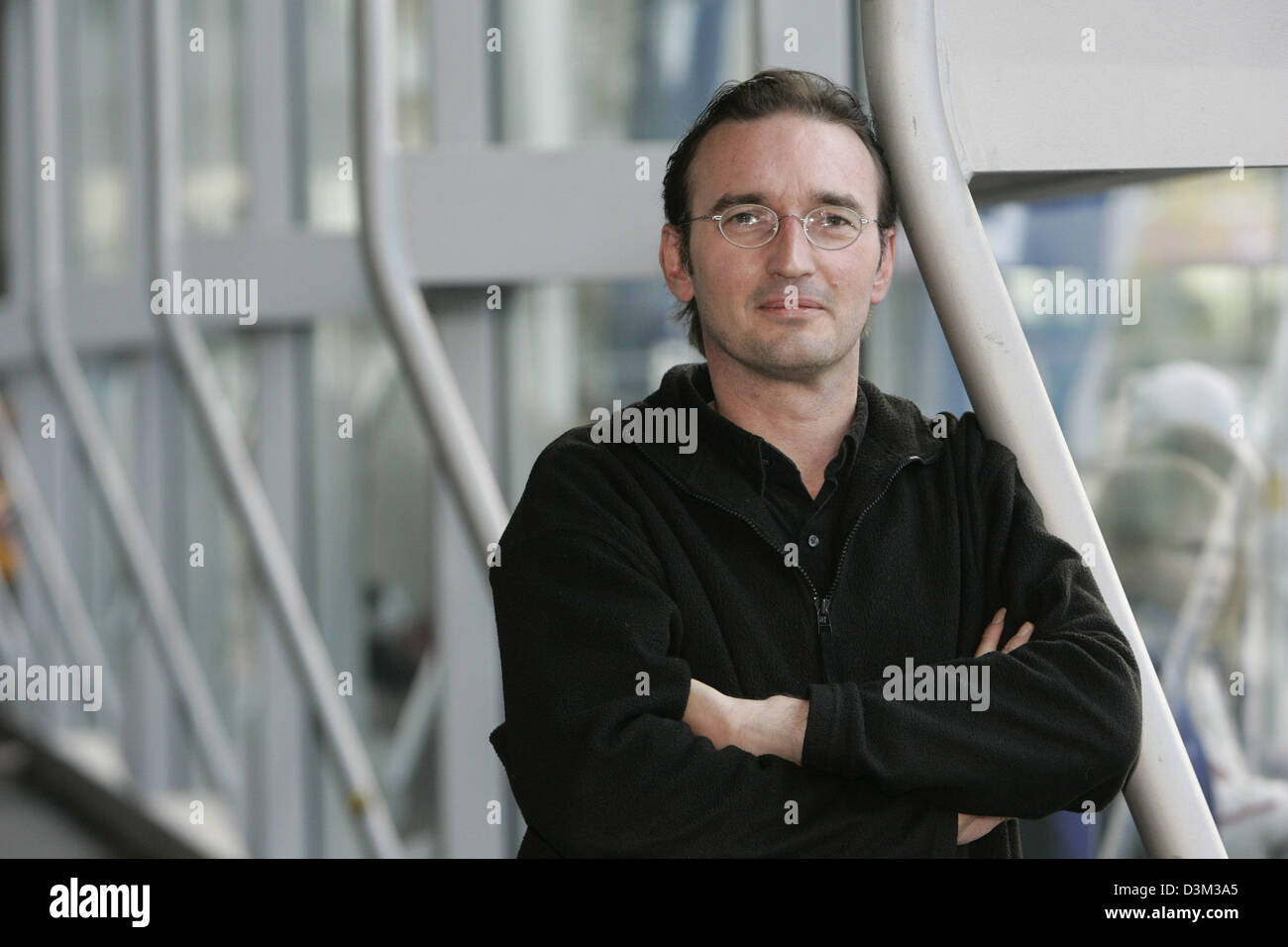 (dpa) - Author Gerhard Henschel pictured at the Franfurt Book Fair in ...