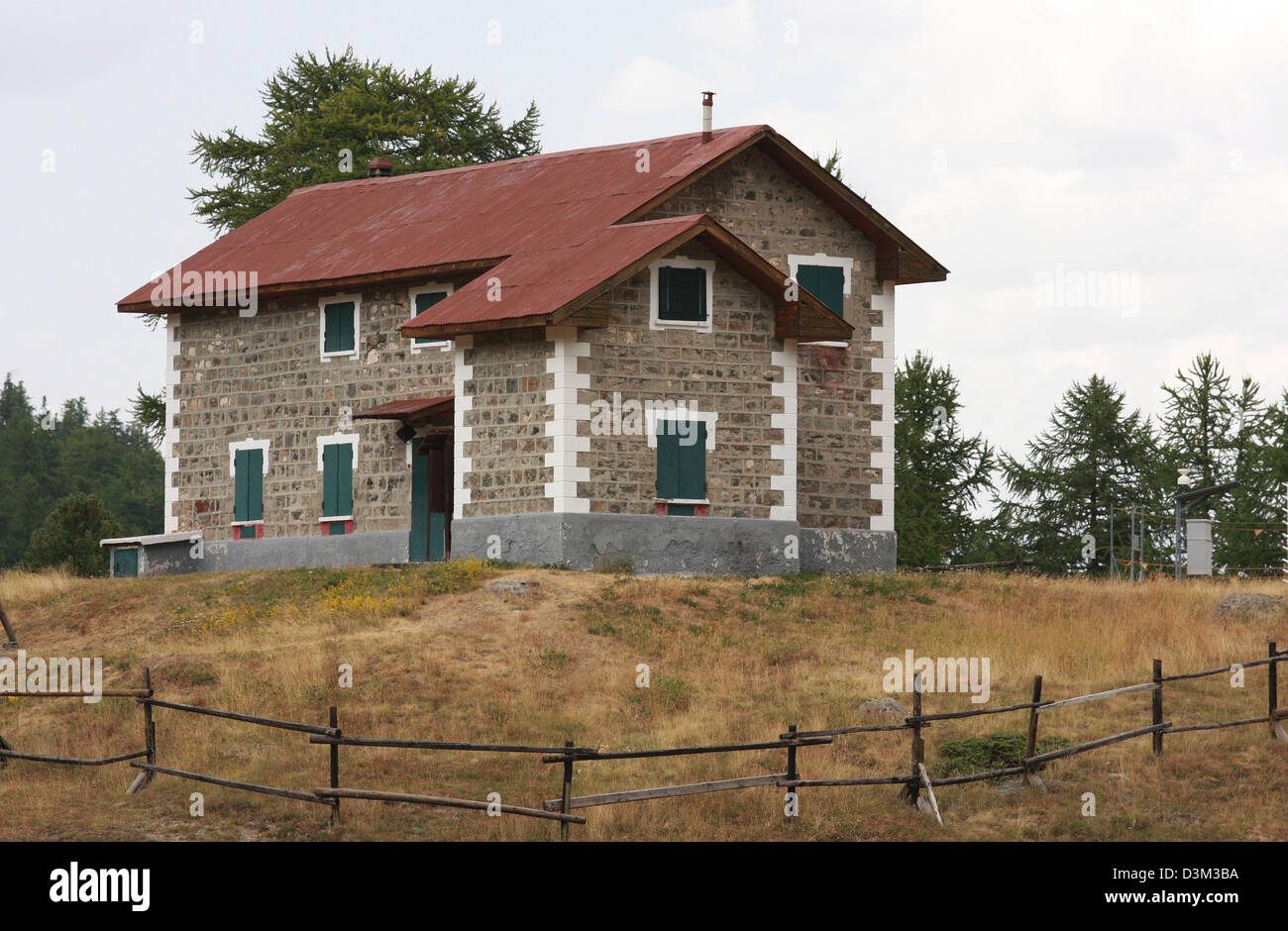 Typical architecture in the French Alps Stock Photo - Alamy
