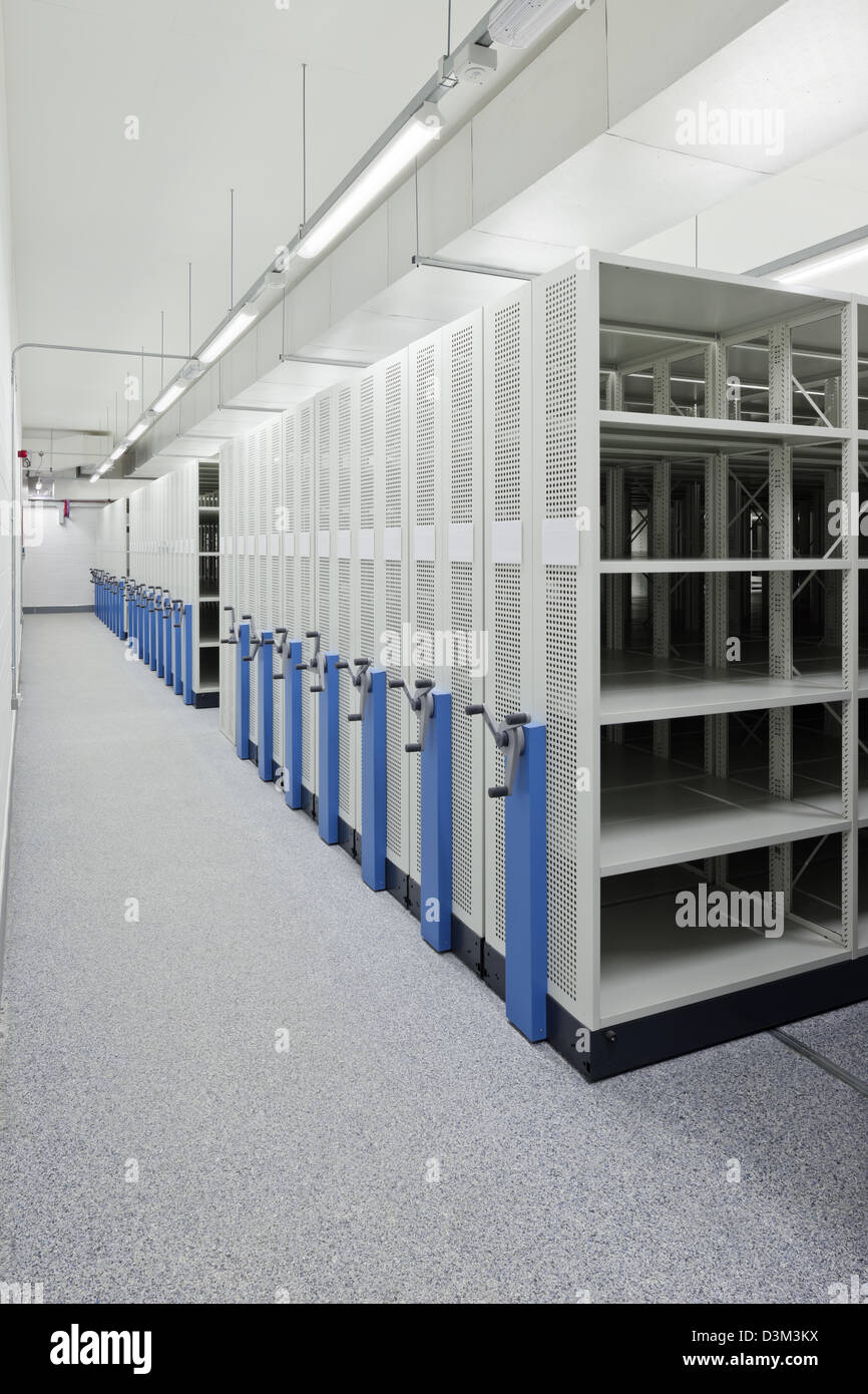 Interior view of an empty repository/ storage room Stock Photo - Alamy
