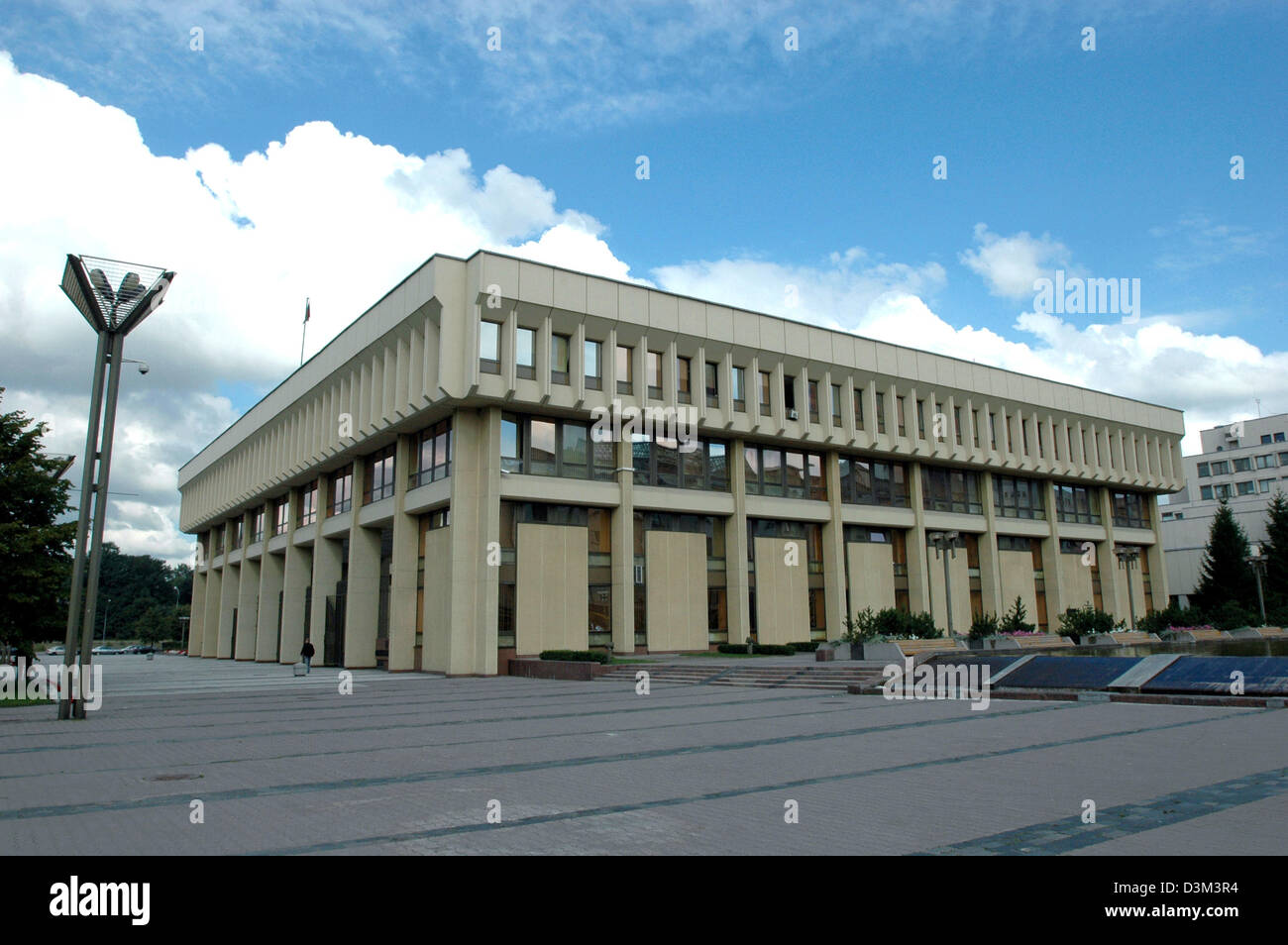 (dpa) - The picture shows the Parliament in Vilnius, the capital of ...