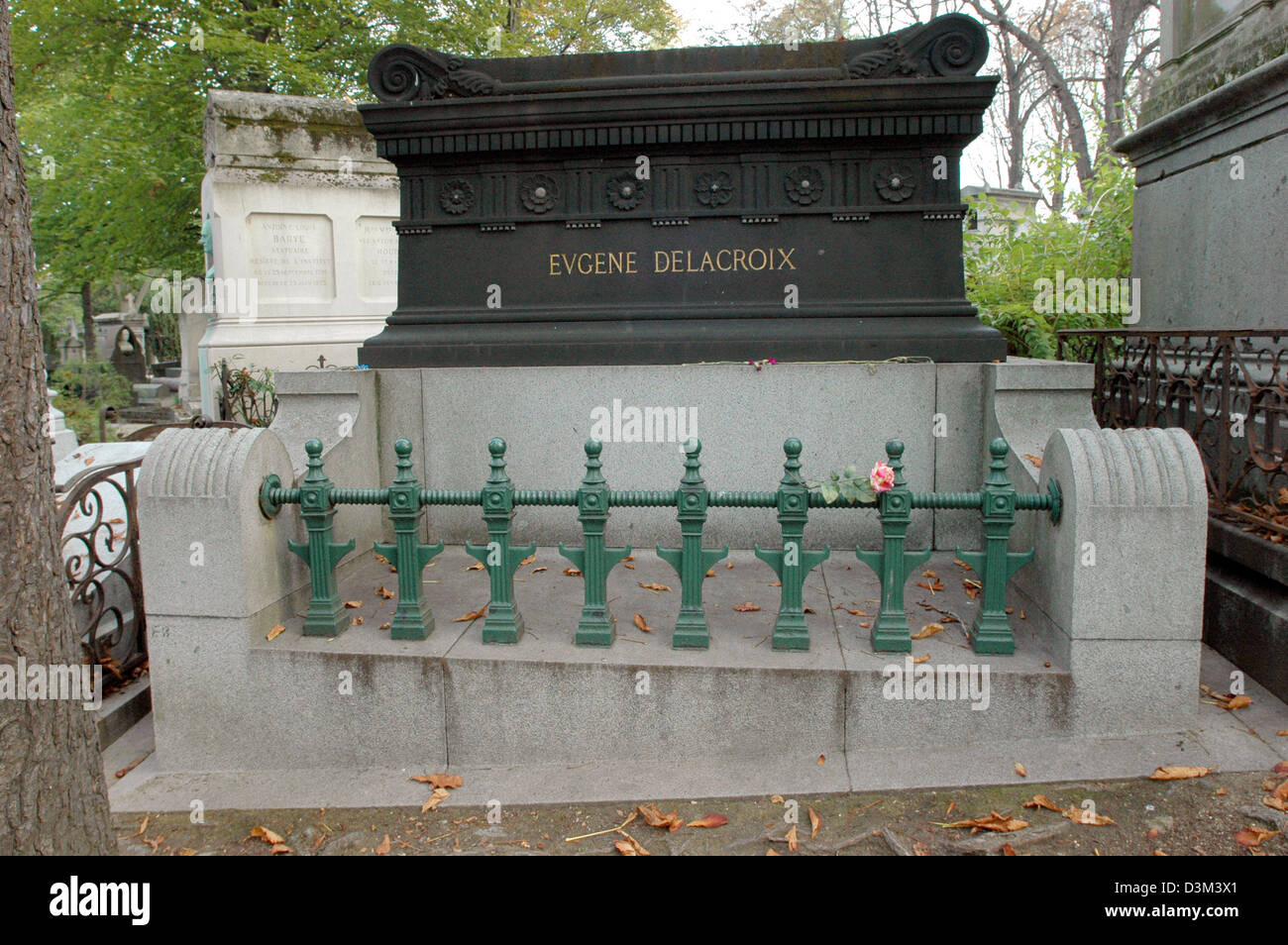 (dpa) - The picture shows the grave of French painter (Fernand Victor ...