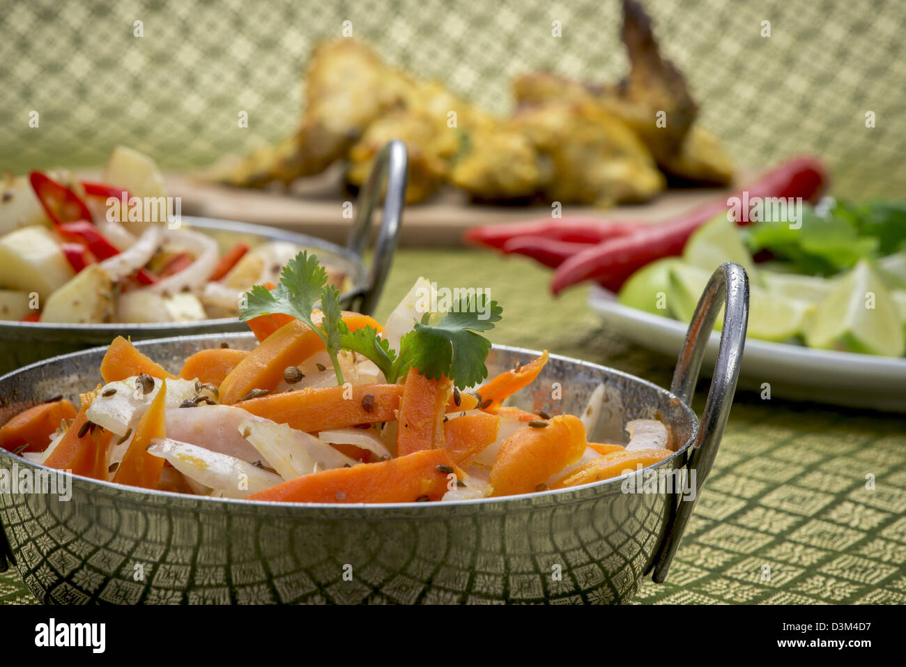 Indian restaurant table setting hi-res stock photography and images - Alamy