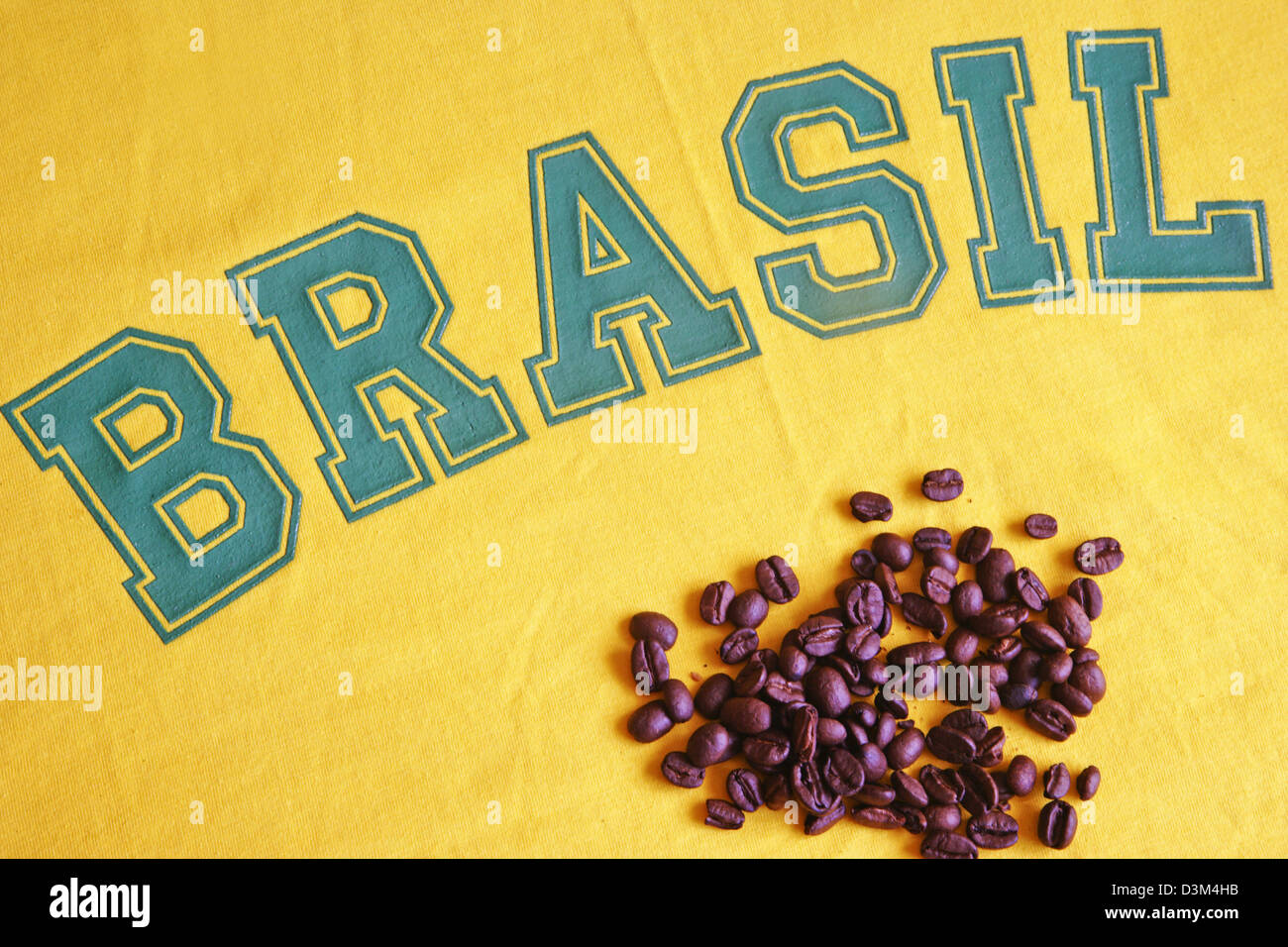 Coffee beans from Brazil Stock Photo - Alamy