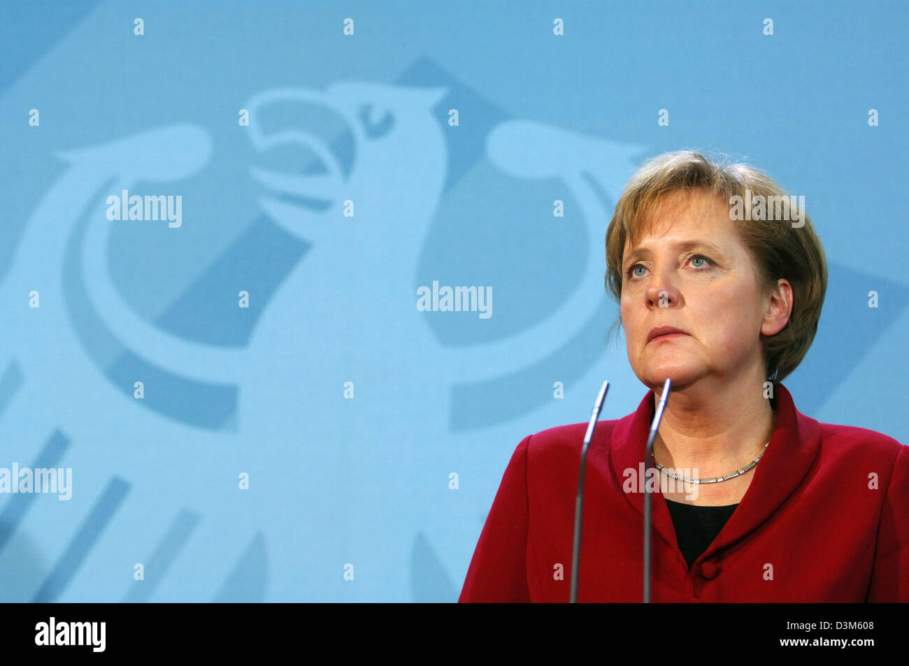(dpa) - The picture shows German Chancellor Angela Merkel (CDU) in ...