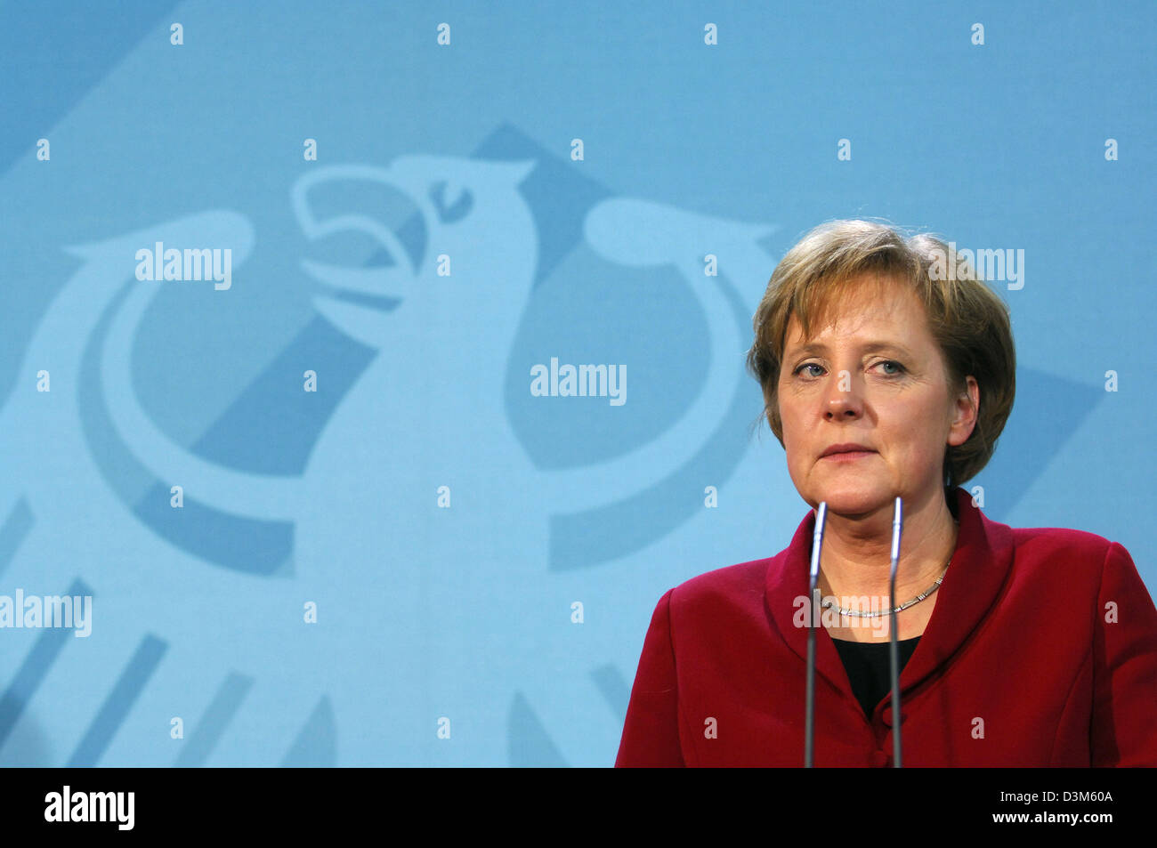 (dpa) - The picture shows German Chancellor Angela Merkel (CDU) in ...