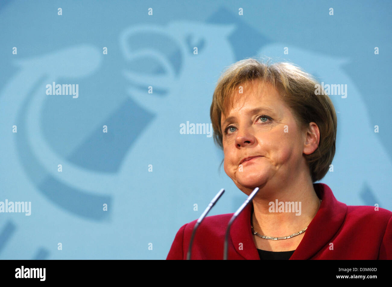 (dpa) - The picture shows German Chancellor Angela Merkel (CDU) in ...