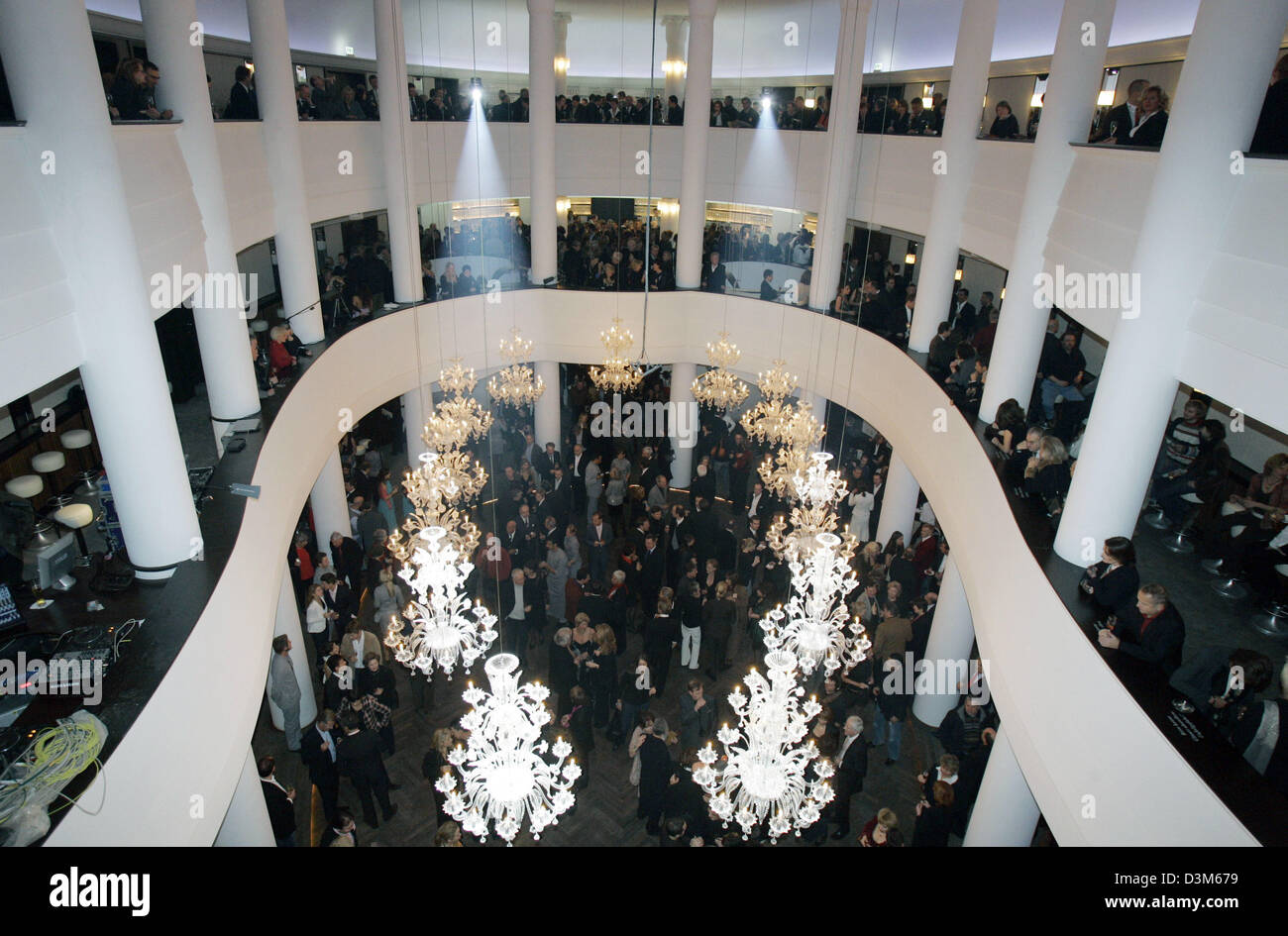(dpa) - New opened dance club 'Goya' is well filled during its opening ...