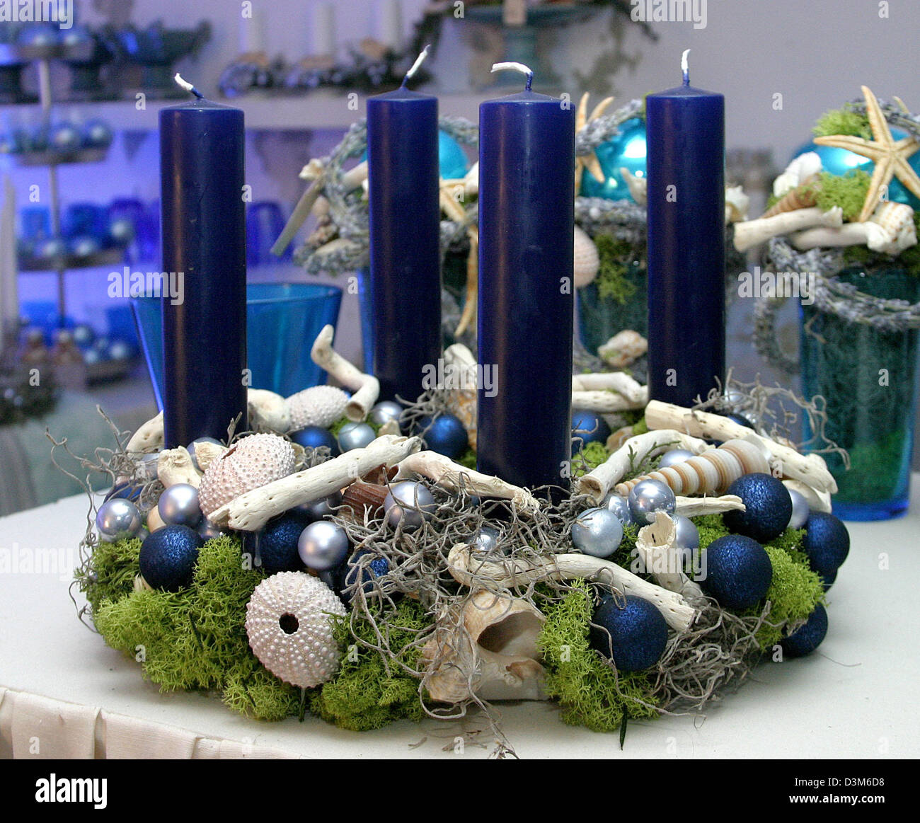 Blue Advent Wreath
