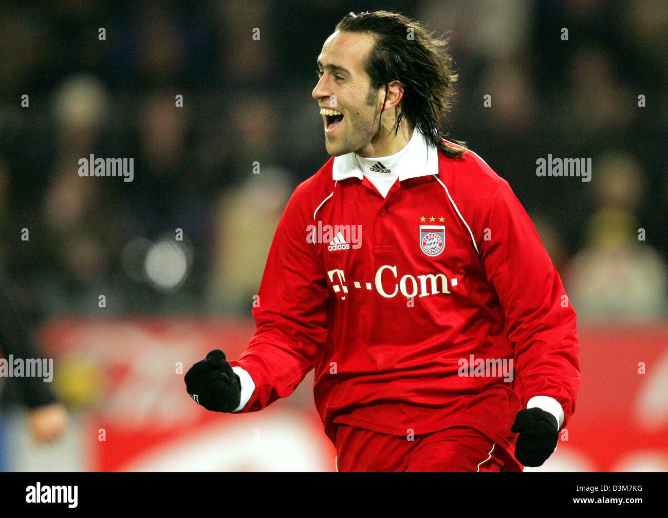 (dpa) - Munich's Ali Karimi celebrates after his 1-0 goal during the ...
