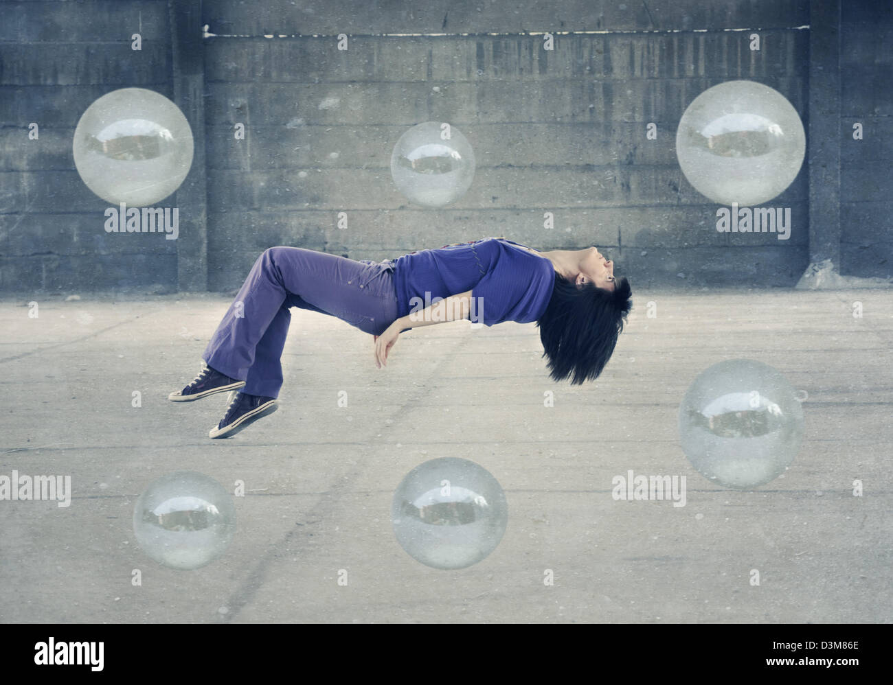 Bubbles woman fantasy hi-res stock photography and images - Alamy