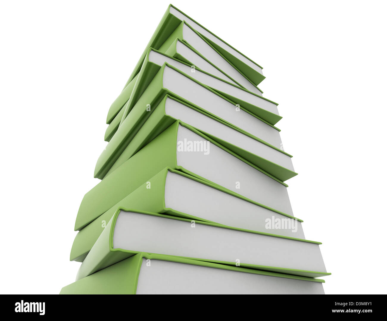 Large stack of green books Stock Photo - Alamy