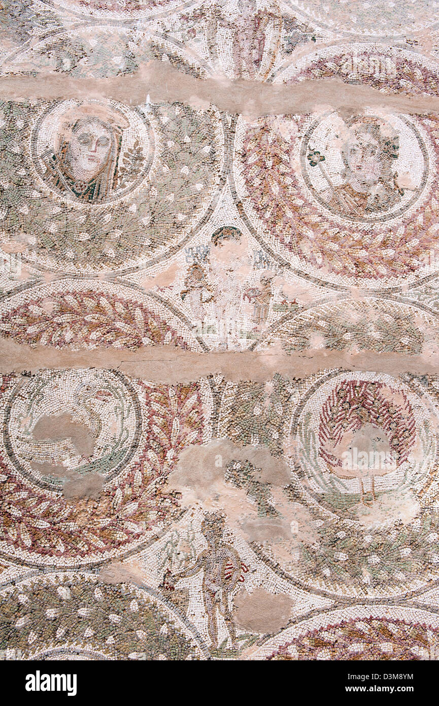 This mosaic can be found in the ruins of the ancient Carthage, Tunisia ...