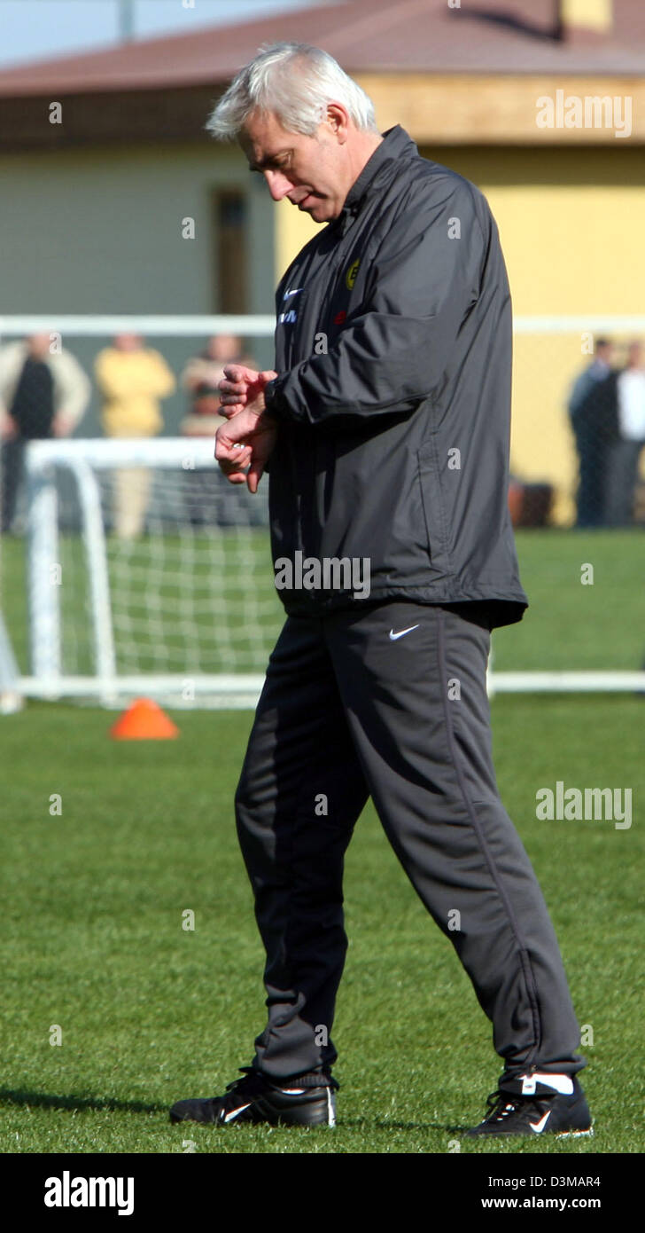 Bert van Maarwijk, head coach of German Bundesliga club Borussia ...