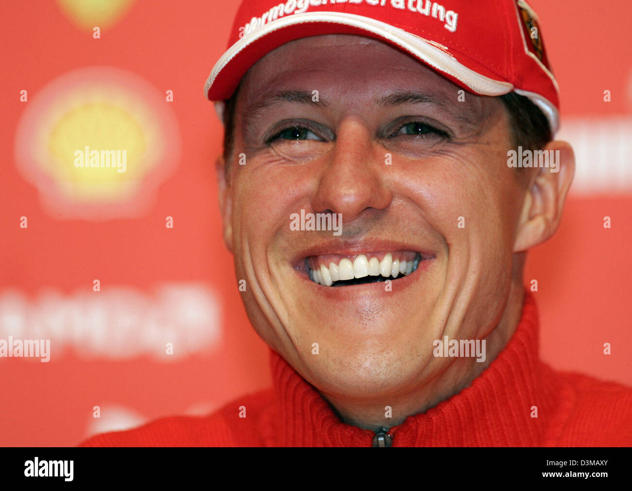 German Formula One pilot Michael Schmucher smiles during a Ferrari ...