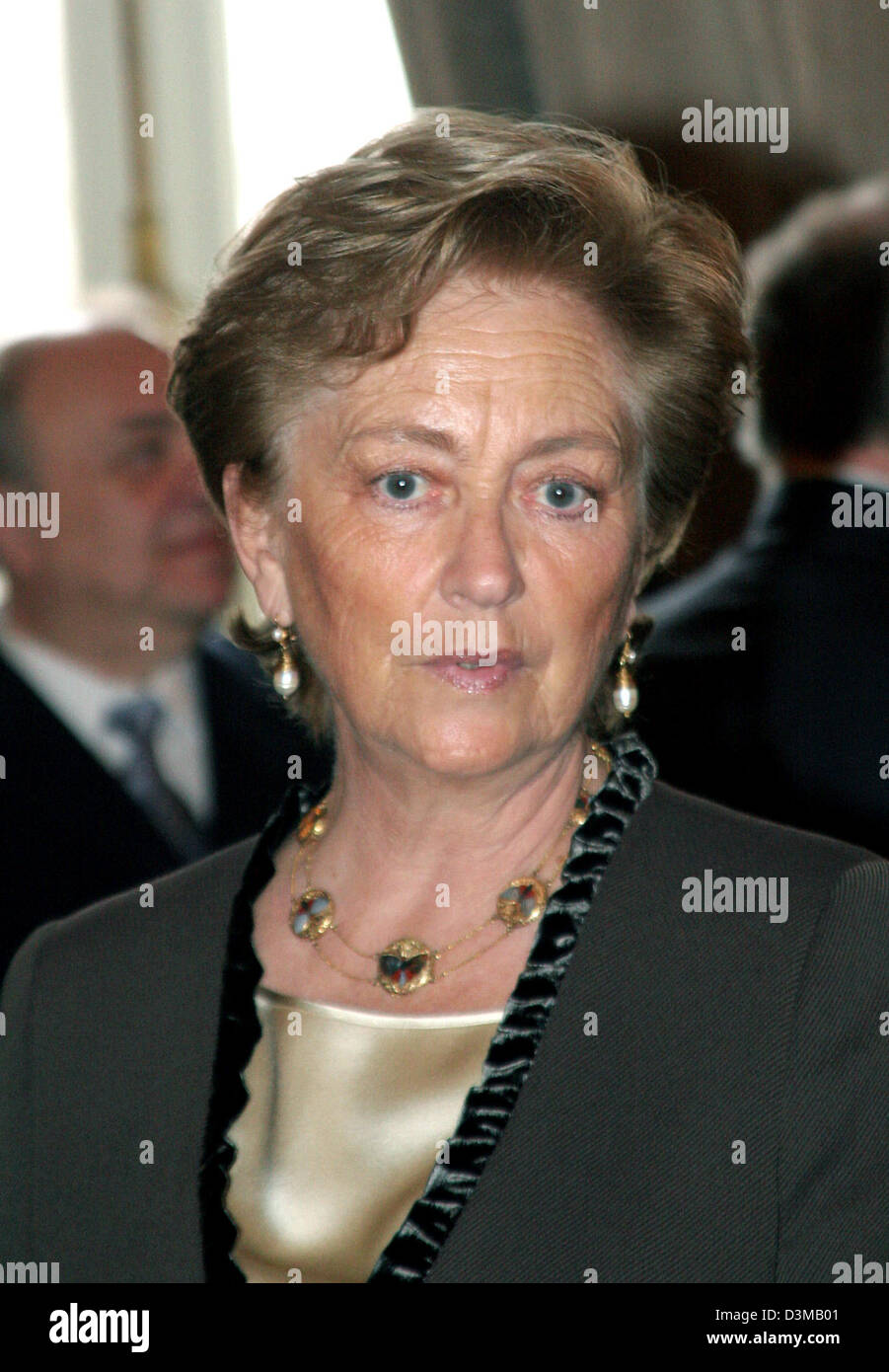 (dpa) - Queen Paola of Belgium is pictured at the reception for the ...