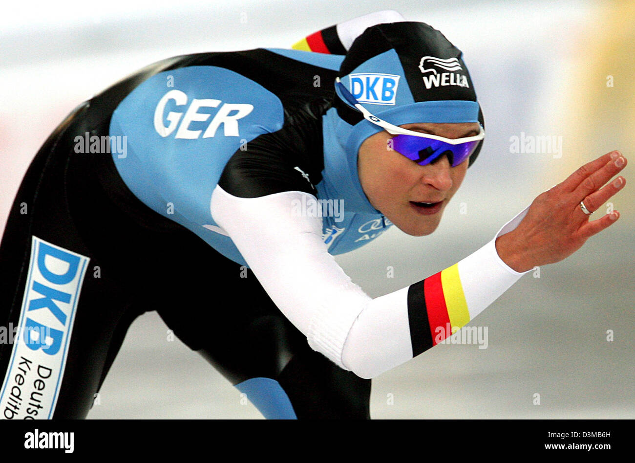 (dpa) - German speed skater Claudia Pechstein is pictured during her ...