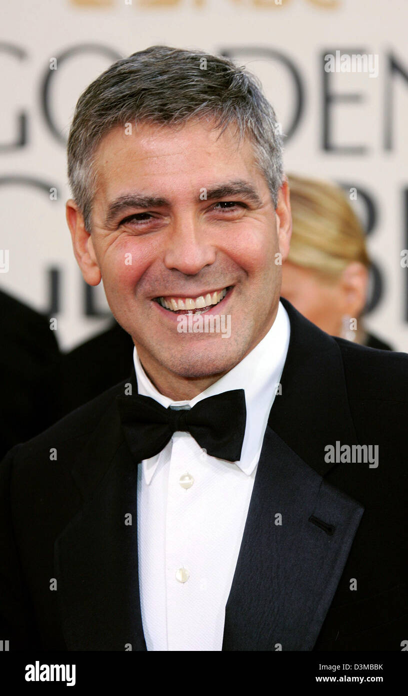 (dpa) - US actor George Clooney arrives to the 63rd Annual Golden Globe ...