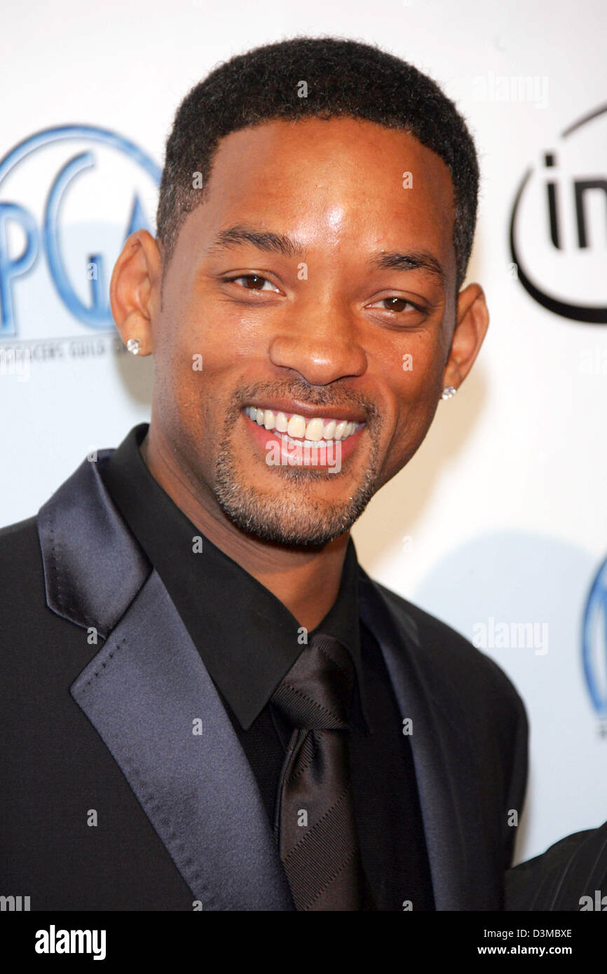 Actor Will Smith poses during the Producer's Guild Awards at the Hotel ...
