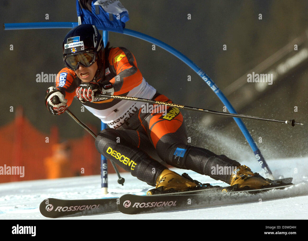 Spanish skier Maria Jose Rienda paces down the track at the FIS World ...