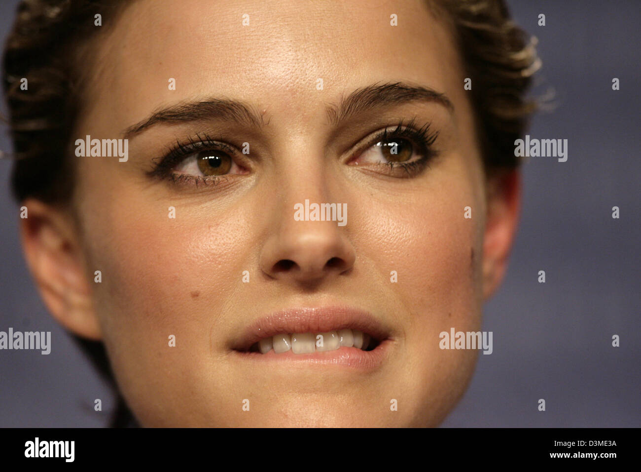 US actress Natalie Portman (C) during a press conference at the 56th ...