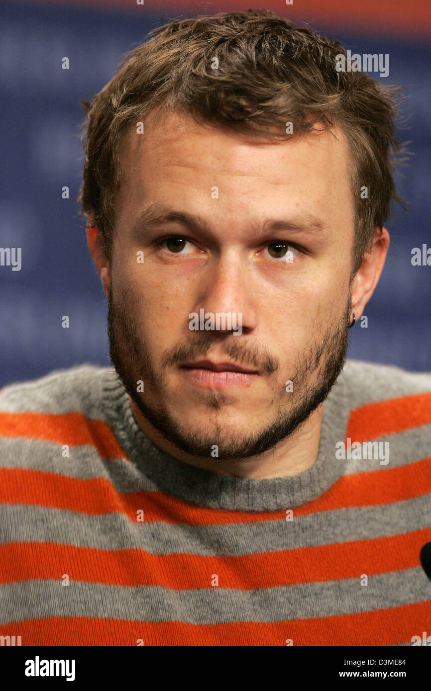 The picture shows Australian actor Heath Ledger during a press ...