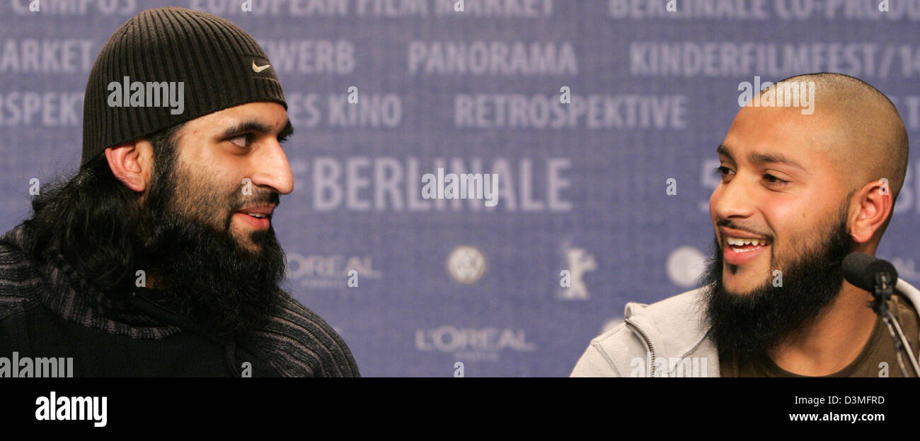 British actors and ex-Guantanamo-convicts Shafiq Rasul (L) and Ruhul ...