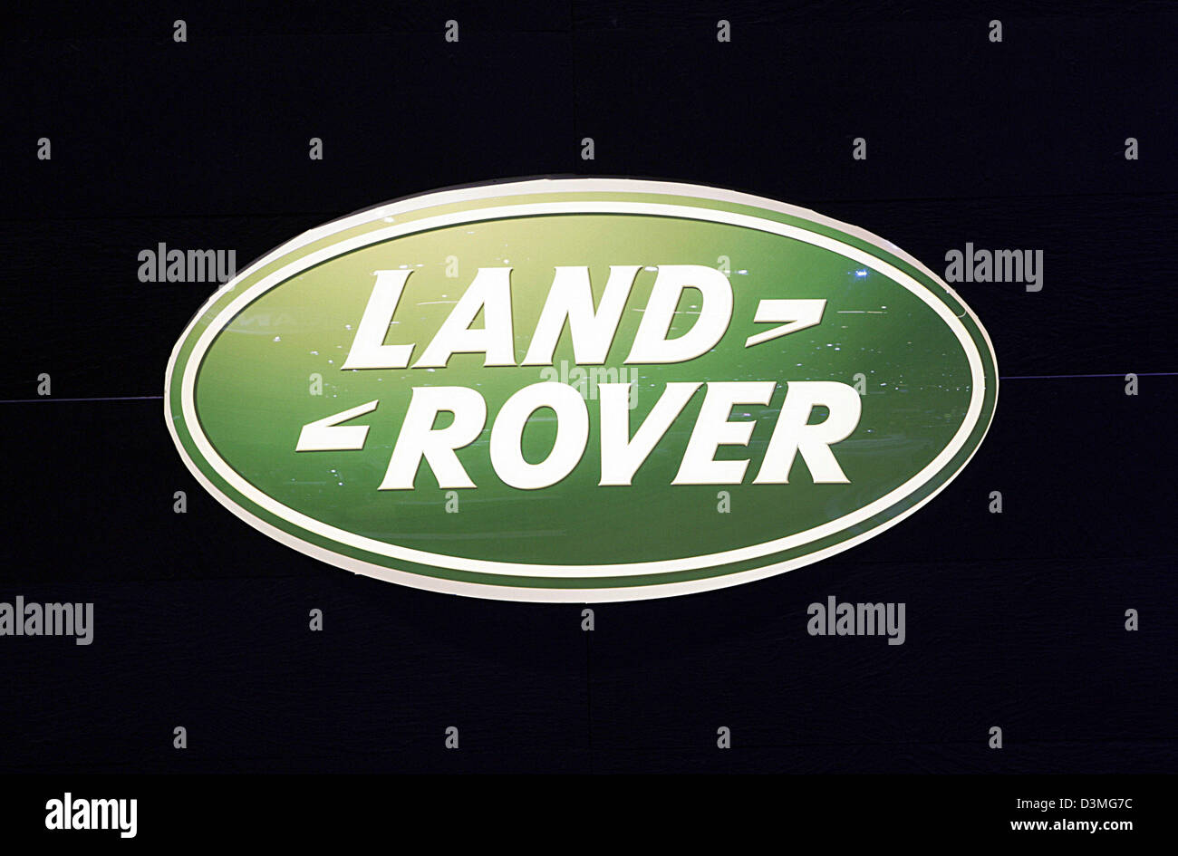 The logo of car manufacturer 'Land Rover' pictured at the International ...