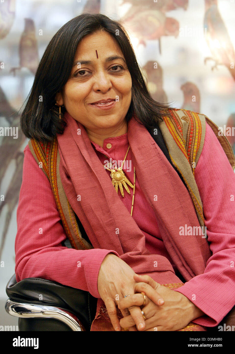 Indian author Anipindi Jayaprabha is pictured at the Book Fair in ...